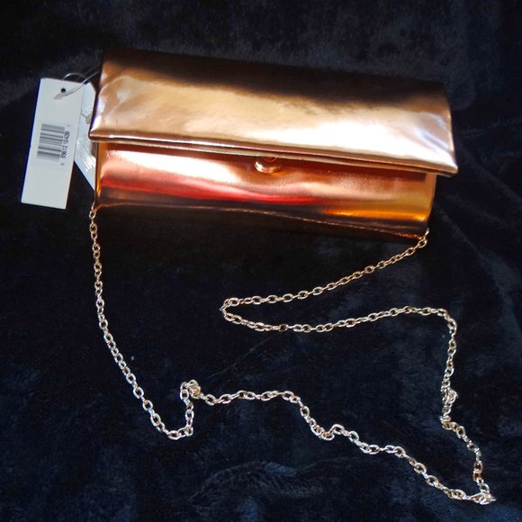 La Regale | Bags | La Regale Rose Gold Convertible Evening Purse Clutch ...